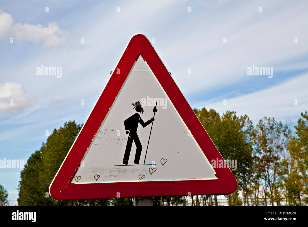 Graffiti warning sign hi-res stock photography and images - Alamy