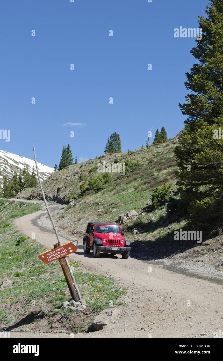 Engineer pass jeep tour goes to 12,500 ft elevation between Silverton ...