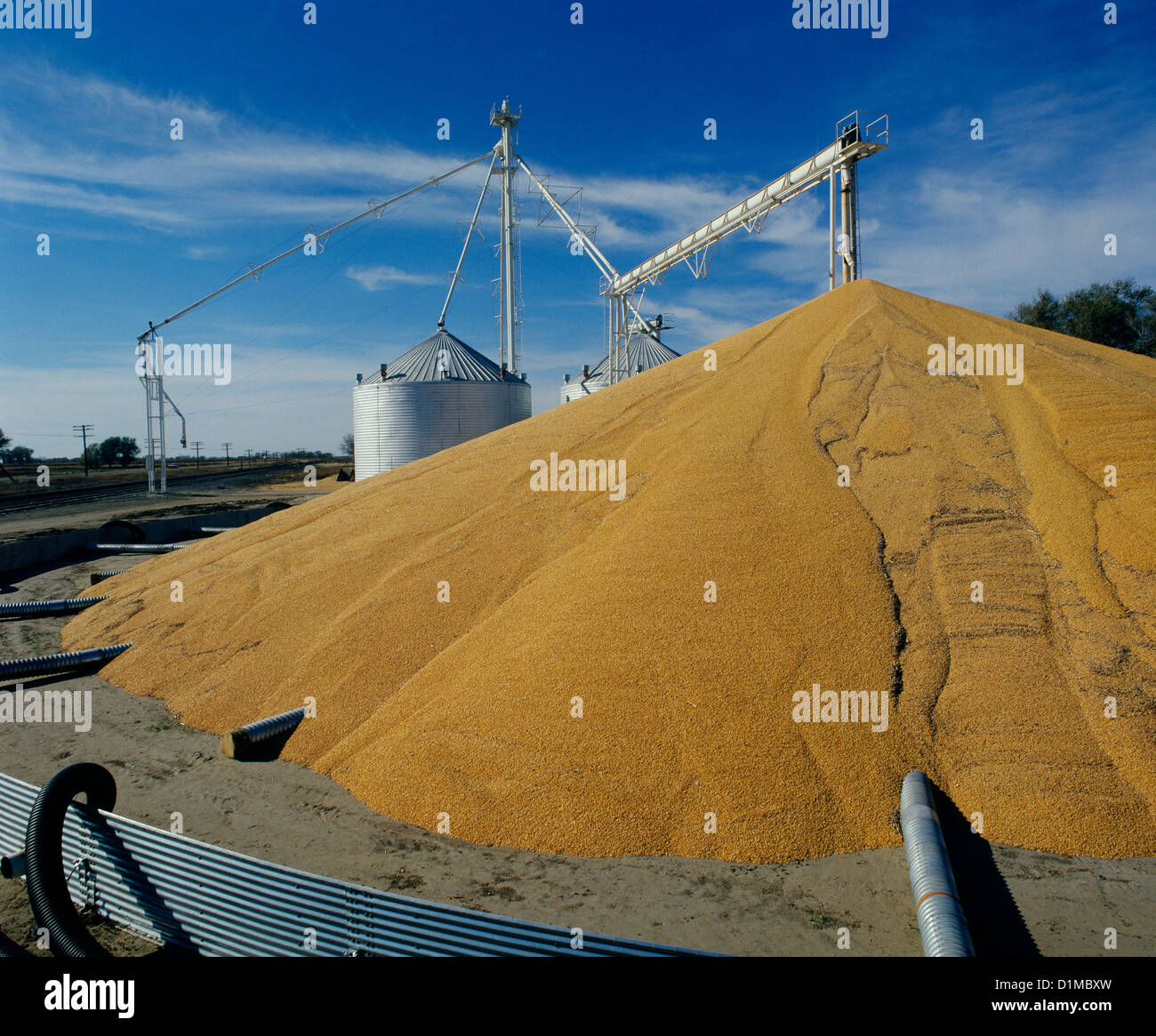 Grain storage bin covered plastic hi-res stock photography and images ...
