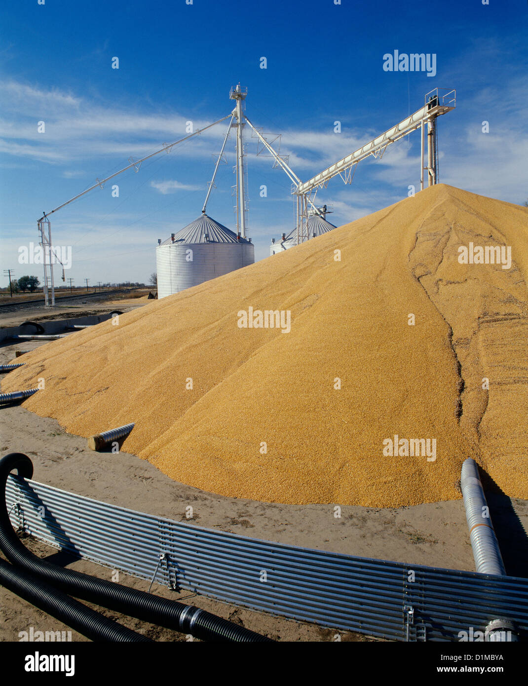 Grain storage bin covered plastic hi-res stock photography and images ...