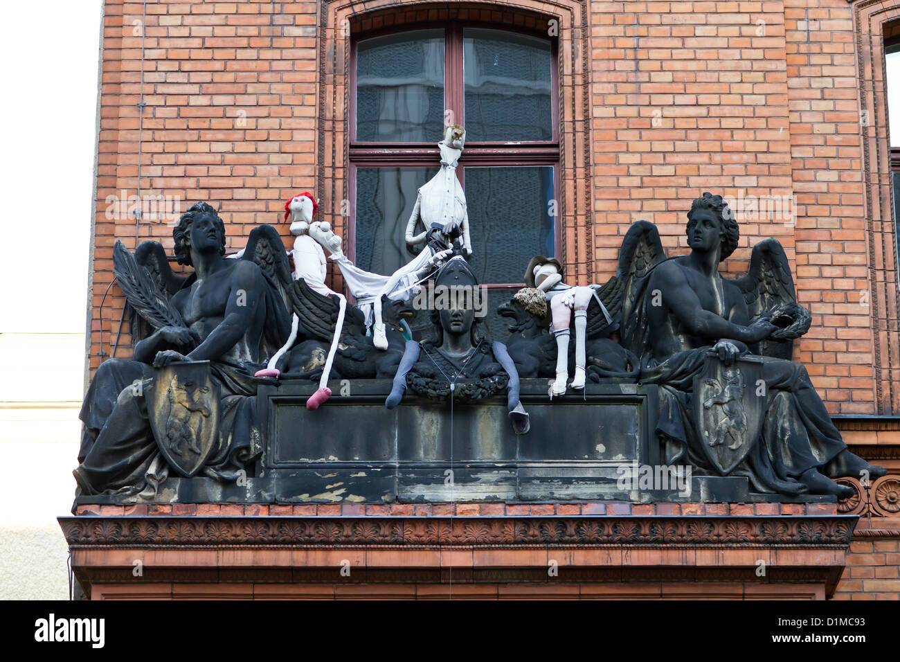 Exterior Facade with Sculptures in Berlin, Germany Stock Photo - Alamy