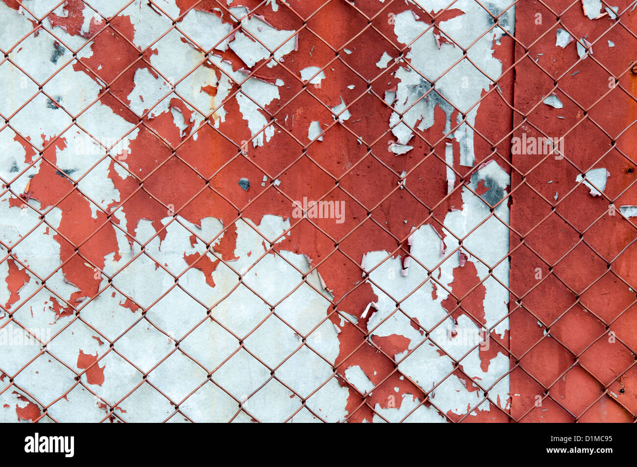 iron gate with peeled steel fence Stock Photo - Alamy