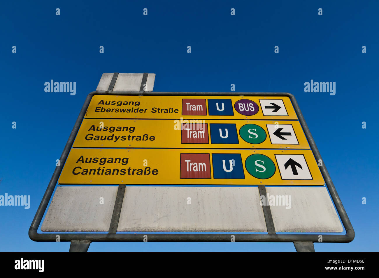 Public Transportation Signs in Berlin Prenzlauer Berg, Germany Stock ...