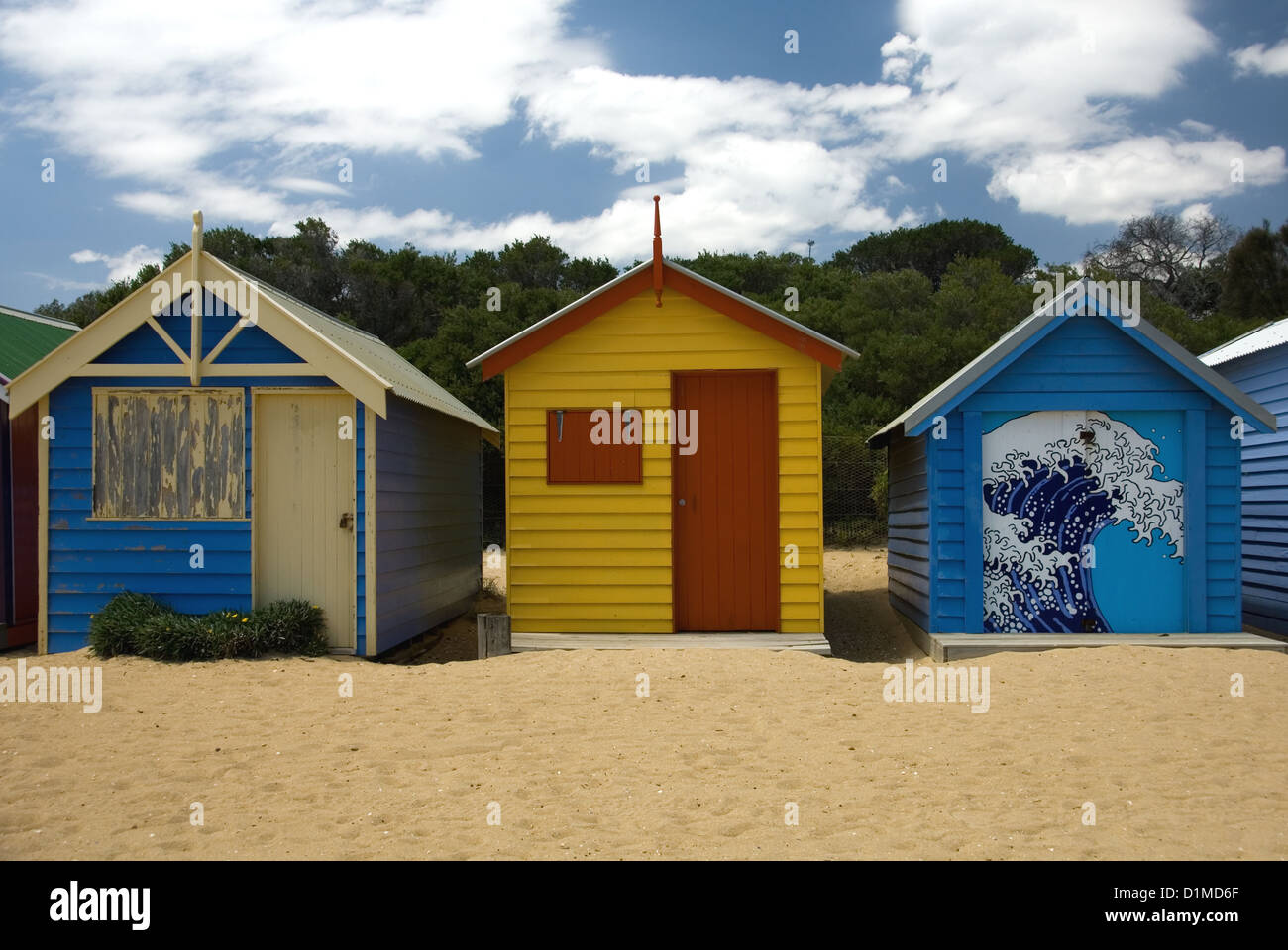 Different beach huts hi-res stock photography and images - Alamy