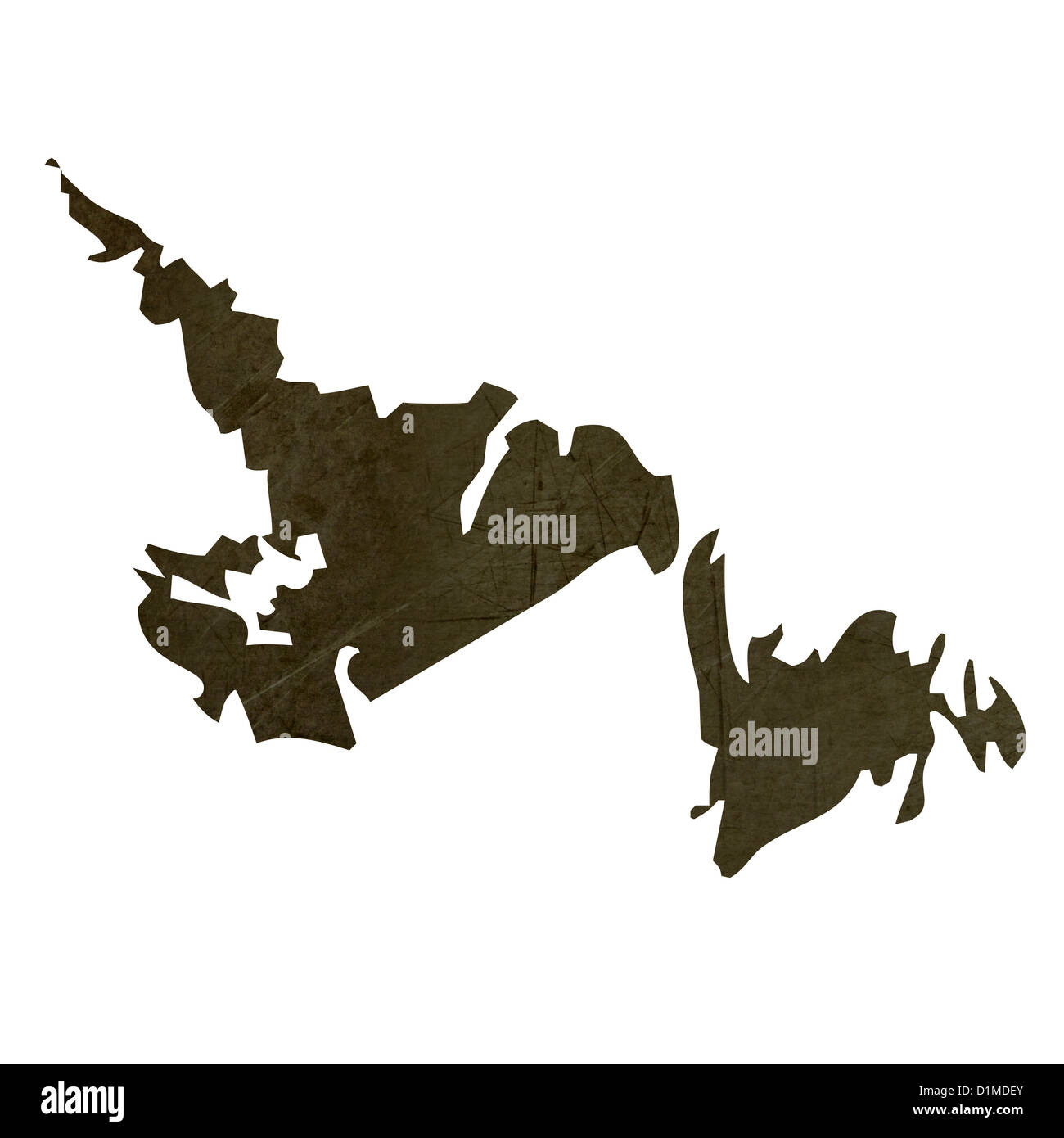 Map of newfoundland Cut Out Stock Images & Pictures - Alamy