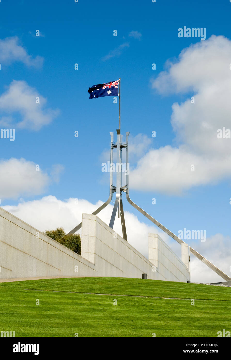 Canberra flag hi-res stock photography and images - Alamy