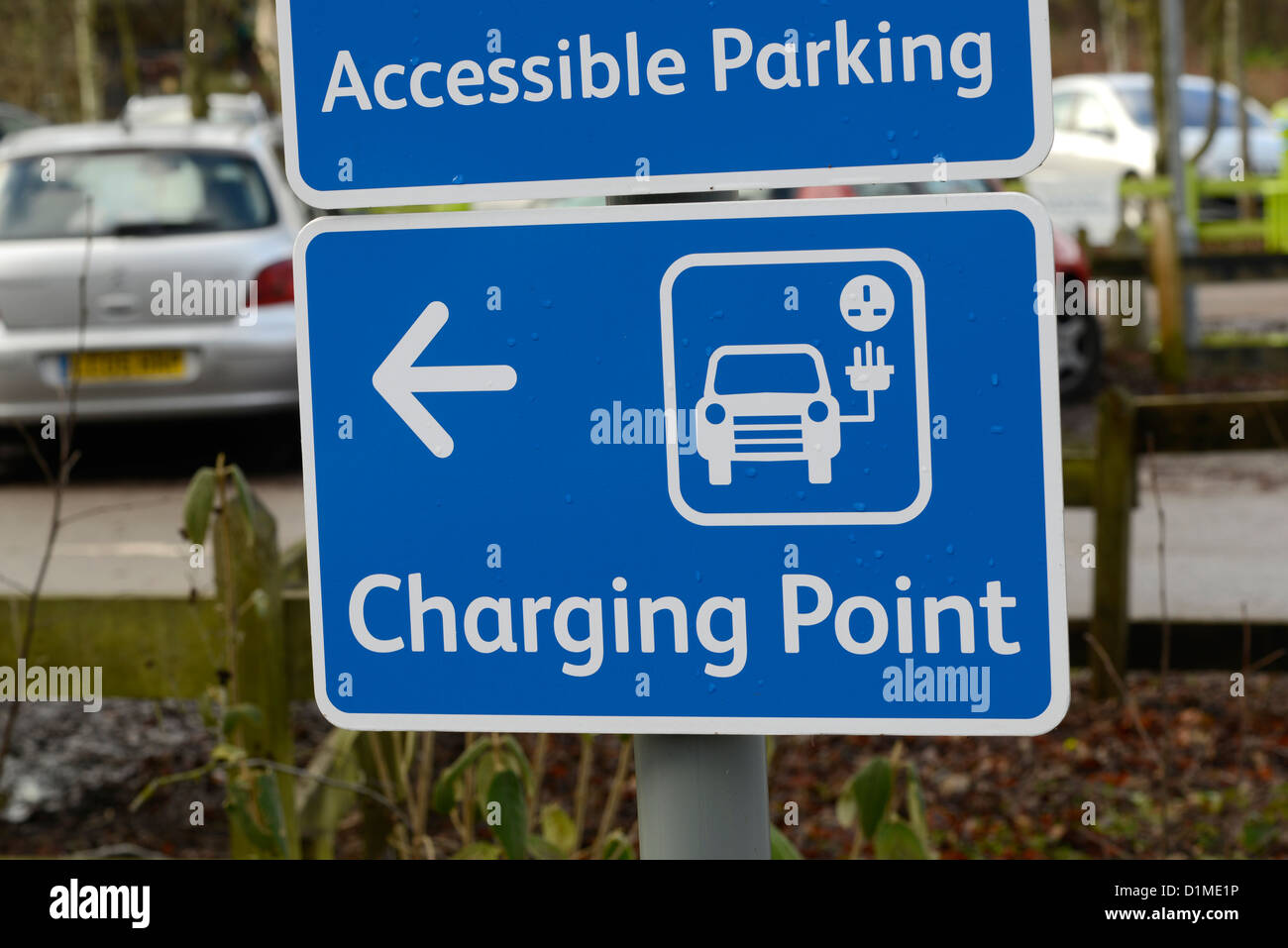 Sign for Electric Car Charging Point Stock Photo - Alamy