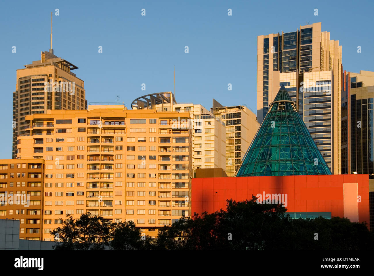 Inner-city buildings at dusk, Sydney, Australia Stock Photo - Alamy