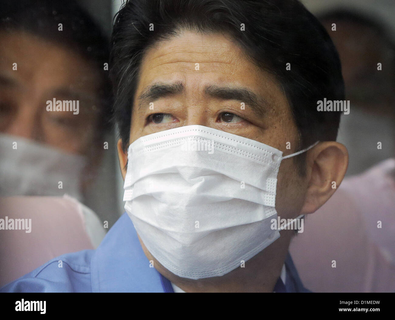 Dec. 29, 2012 - Okuma, Japan - Japan's new Prime Minister Shinzo Abe ...