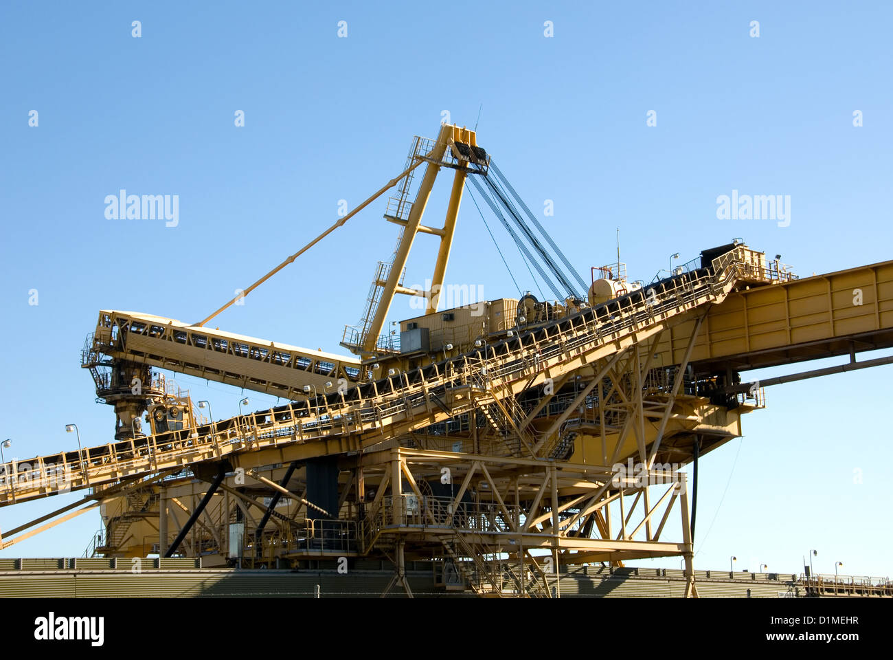 A coal loader in Newcastle Harbour, New South Wales, Australia Stock ...