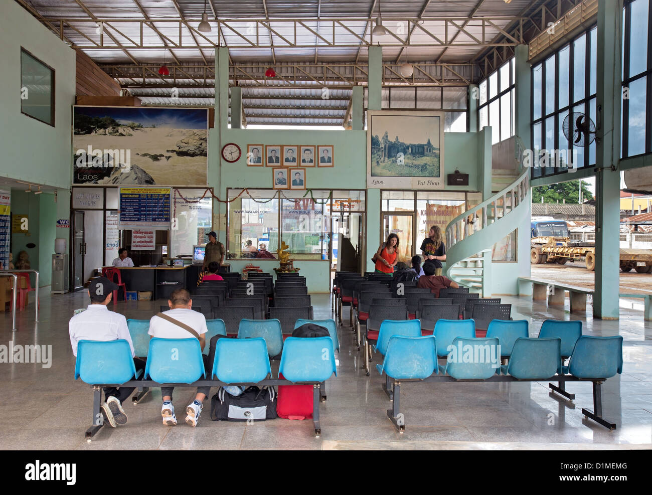 International bus station in Pakse Stock Photo - Alamy