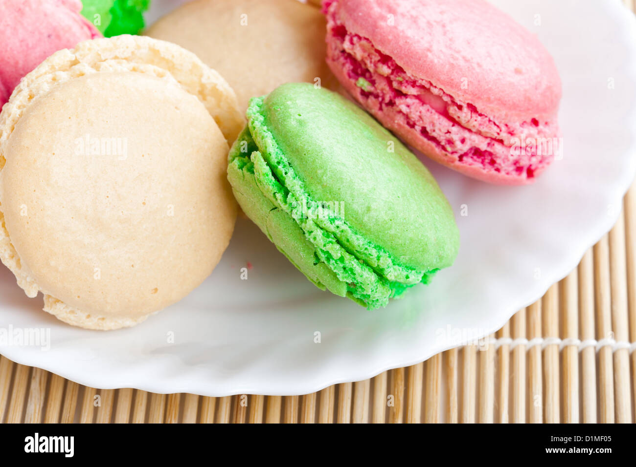 colorful french macaroones Stock Photo - Alamy