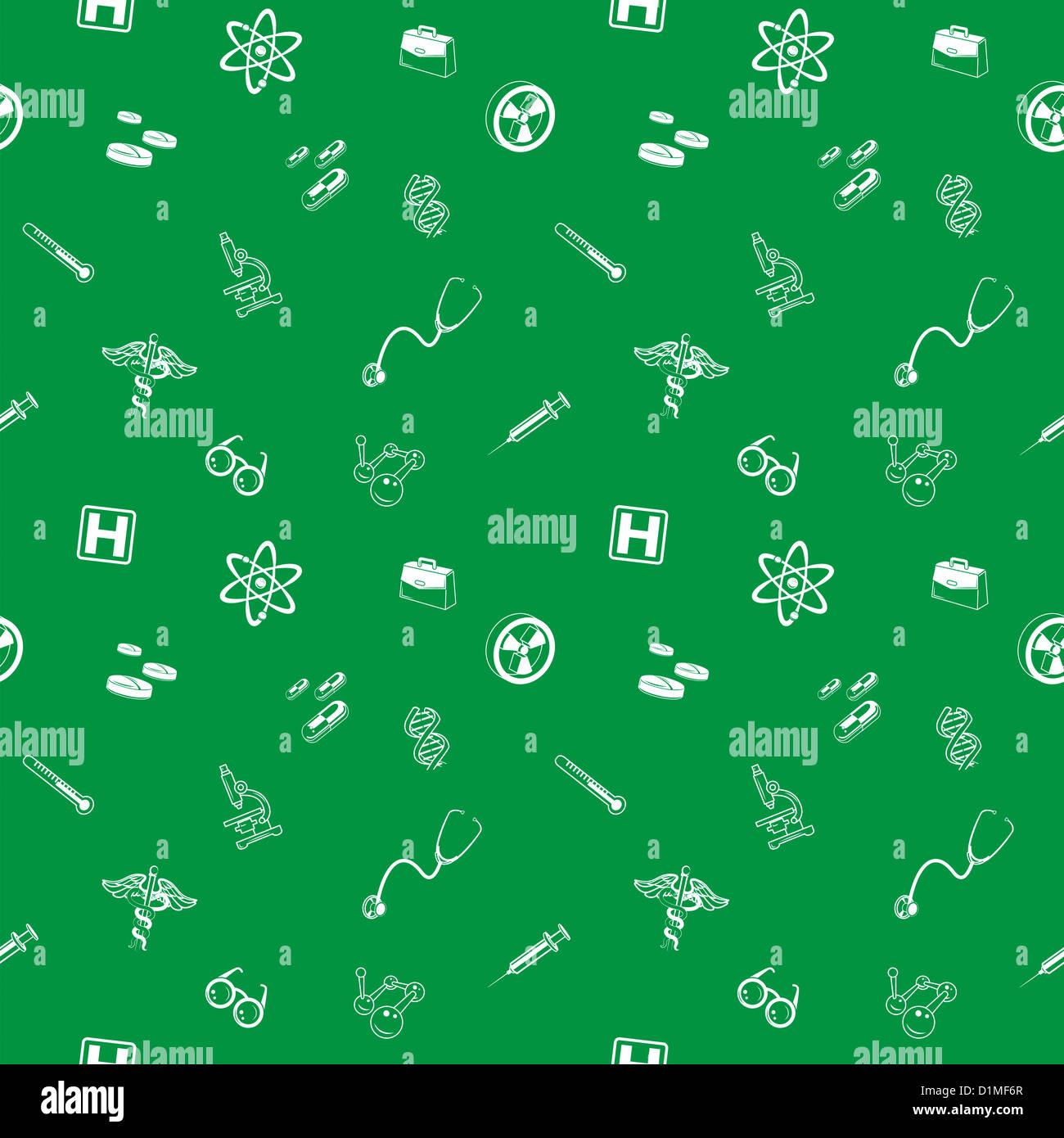 A repeating seamless medical and science background tile texture with ...