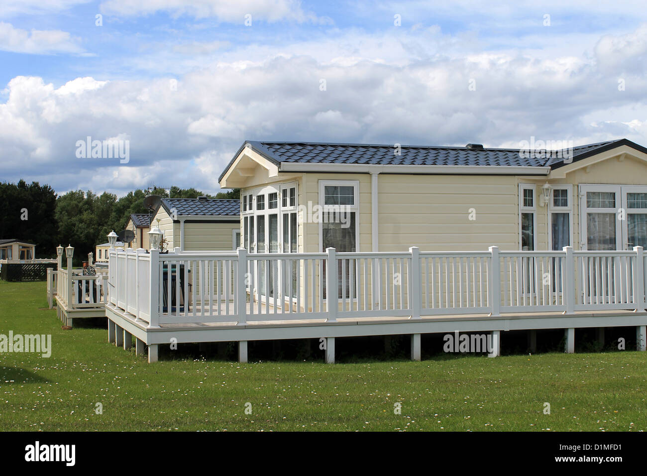 Static holiday caravans in caravan hi-res stock photography and images ...