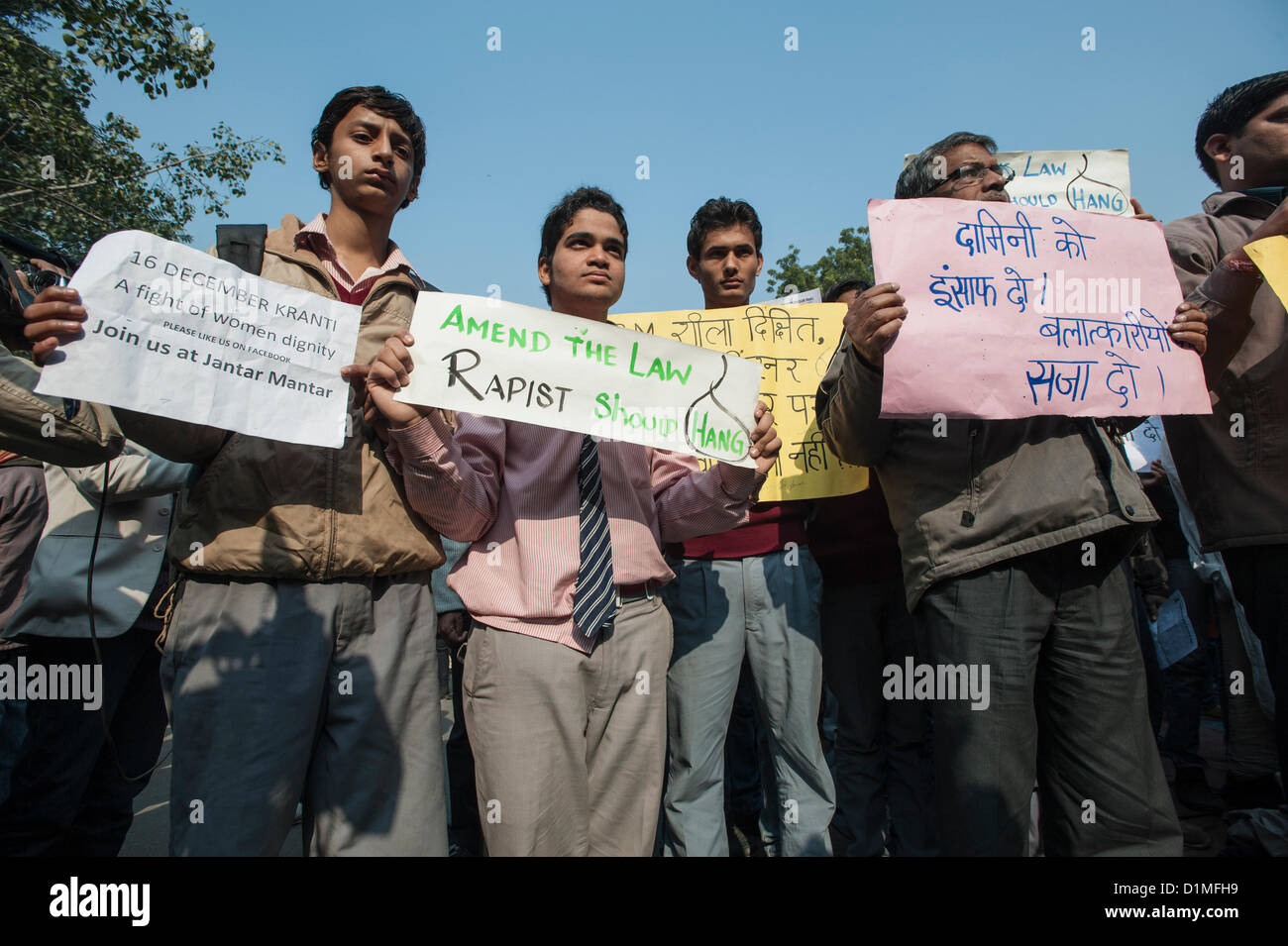 New Delhi, India. 29th December 2012. Anti-Rape Demonstrations - New ...