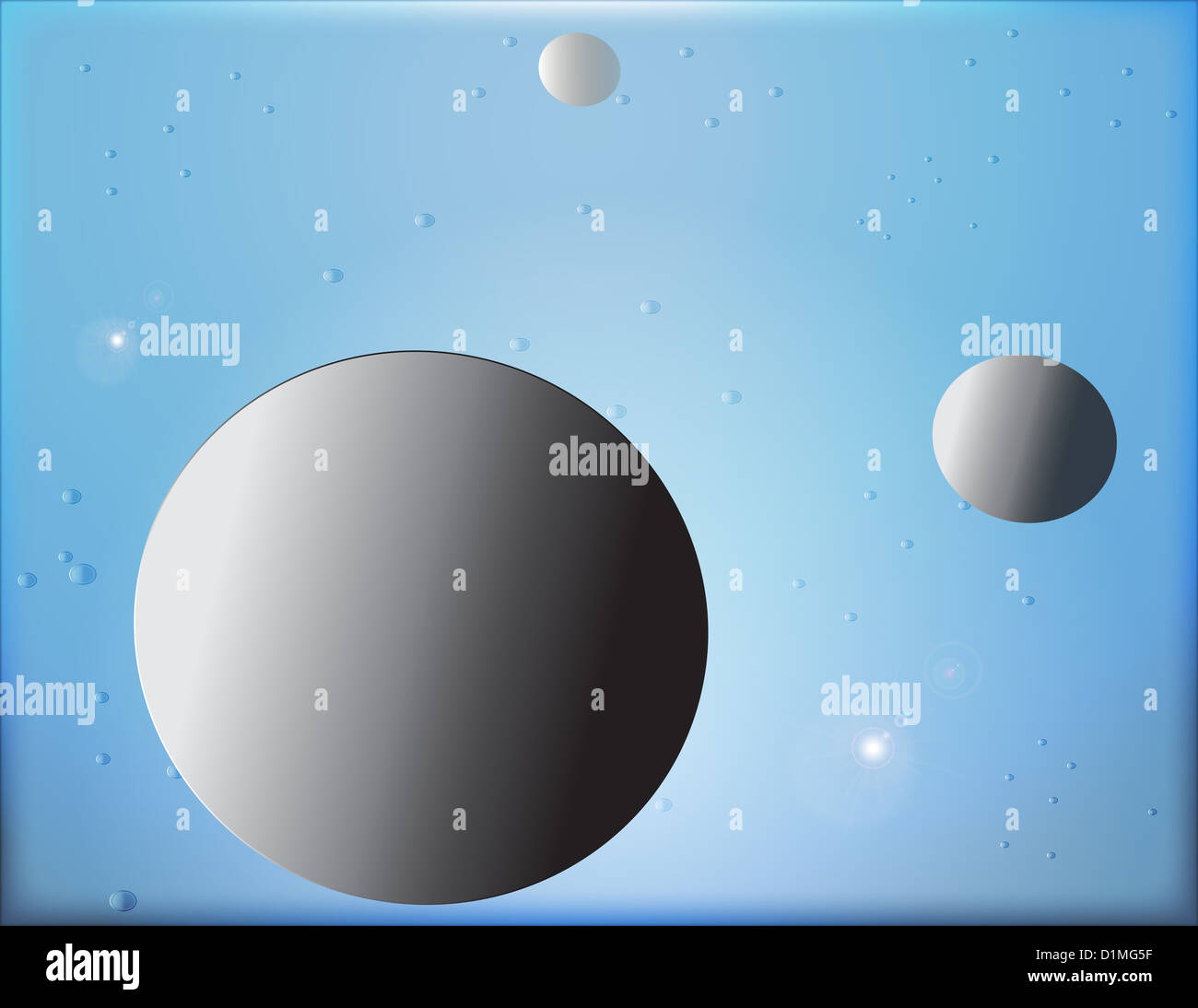 Star and noon in blue background hi-res stock photography and images ...