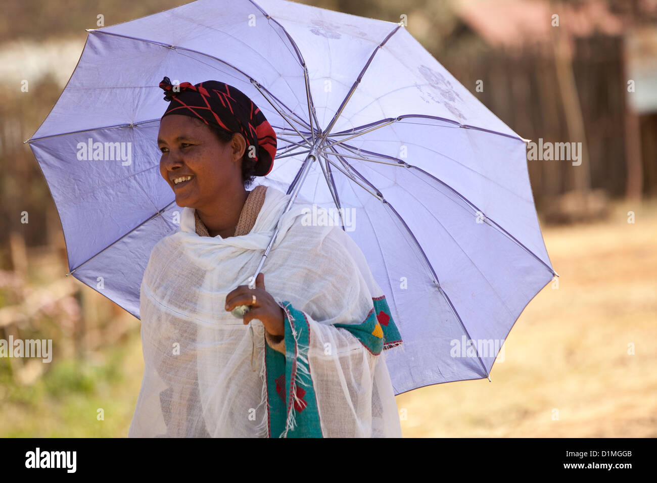 A patient waits outside Hidase Clinic in Debre Markos, Ethiopia Stock ...