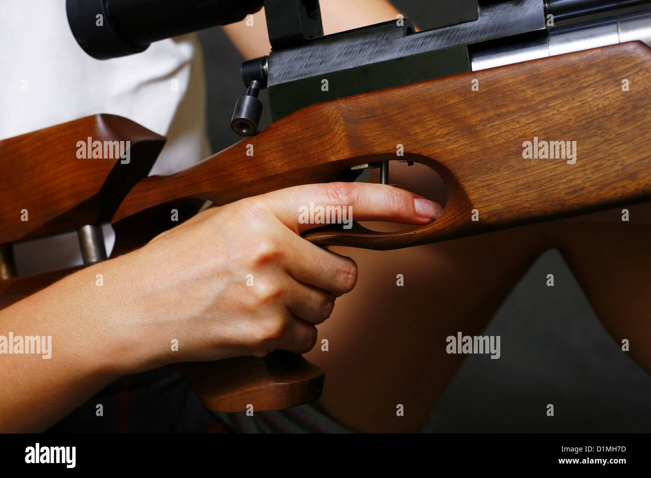Hand gun smoke hi-res stock photography and images - Alamy