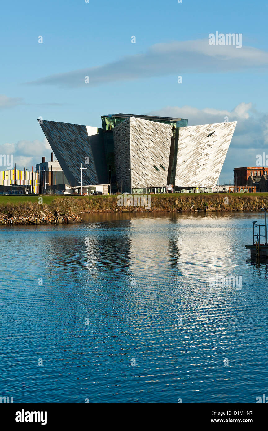 The Beautiful Exterior of the Titanic Museum in Titanic Quarter Near ...