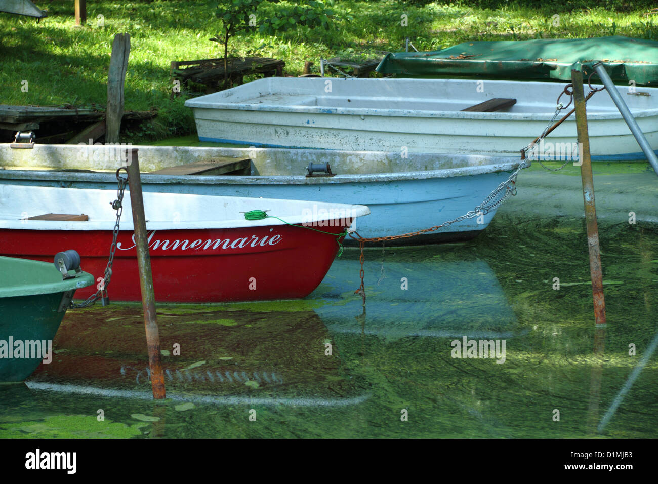 Rowing Boats at Lake Grimnitz in Brandenburg, Germany Stock Photo - Alamy