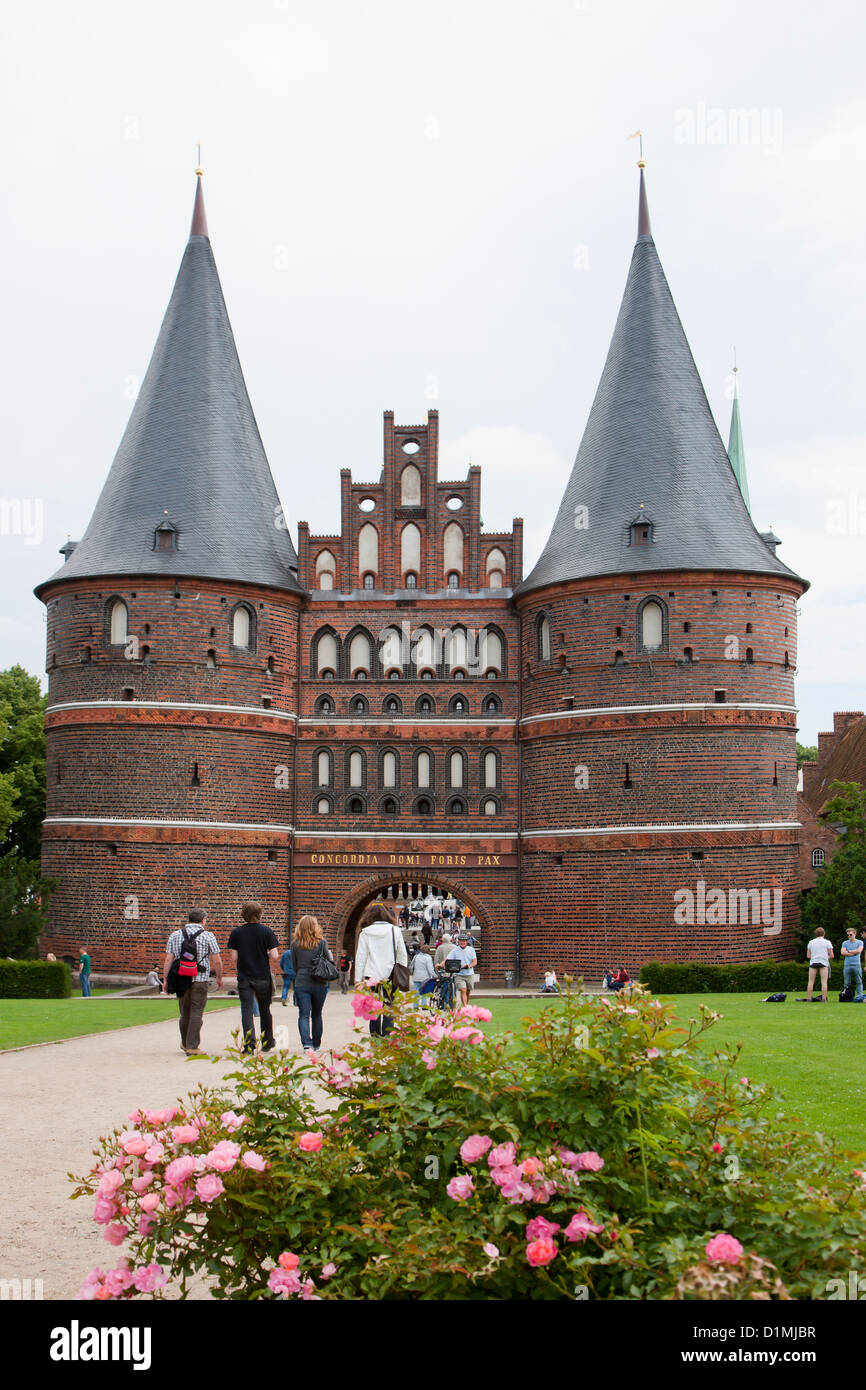 The Holsten Gate (Holstentor) in Lübeck Germany Stock Photo - Alamy