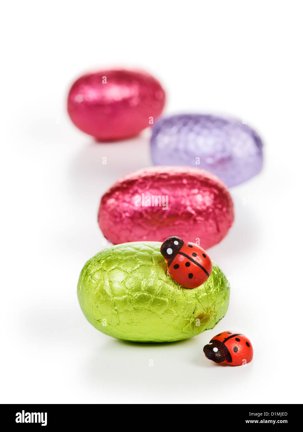 Ladybug on white purple Cut Out Stock Images & Pictures - Alamy