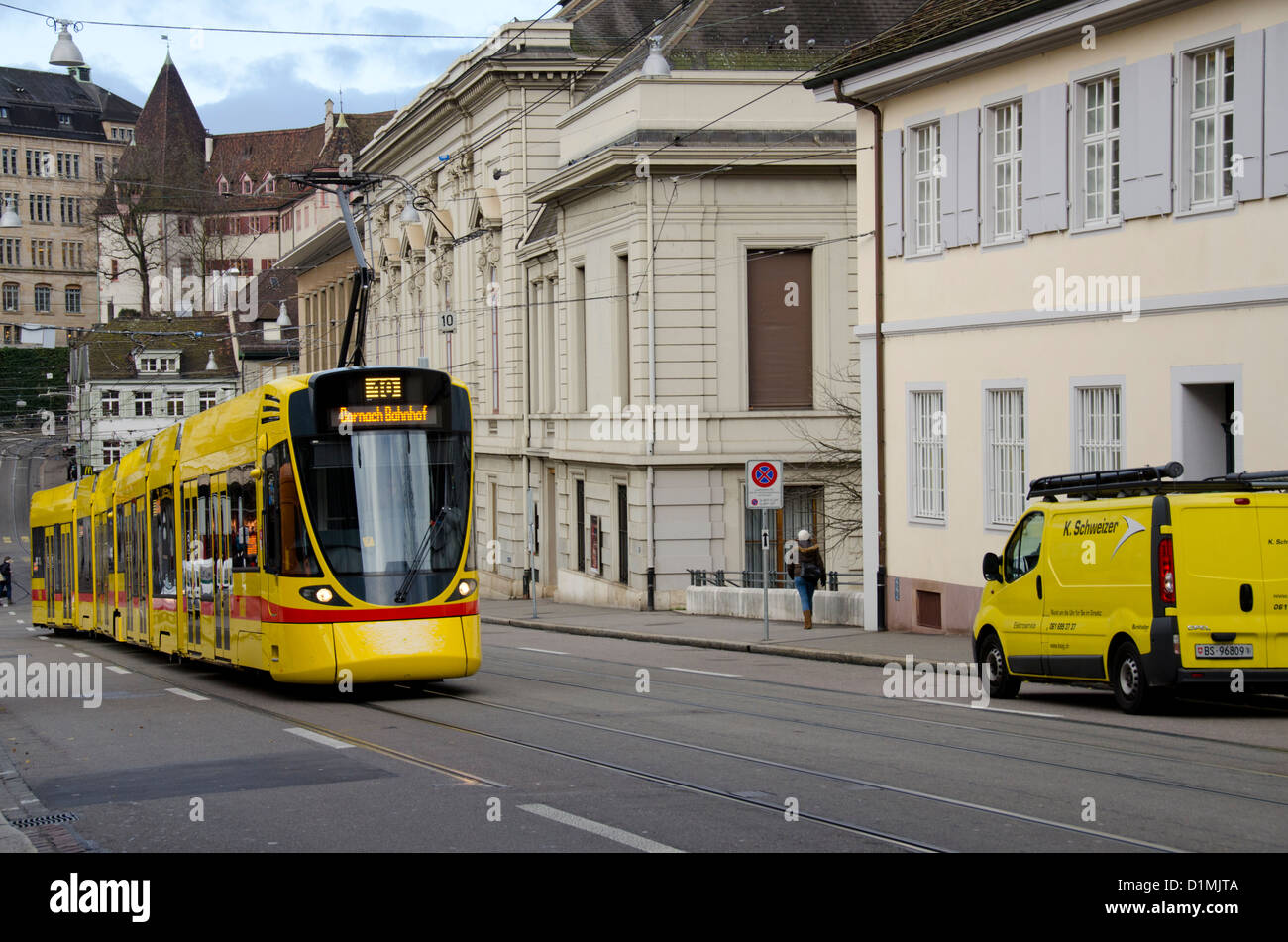 Switzerland, Basel. Typical public transportation Stock Photo - Alamy