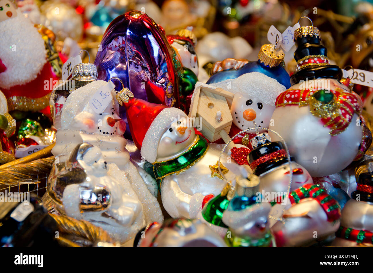 Switzerland, Basel. Basel Winter Holiday Market (aka Basler Weihnacht ...