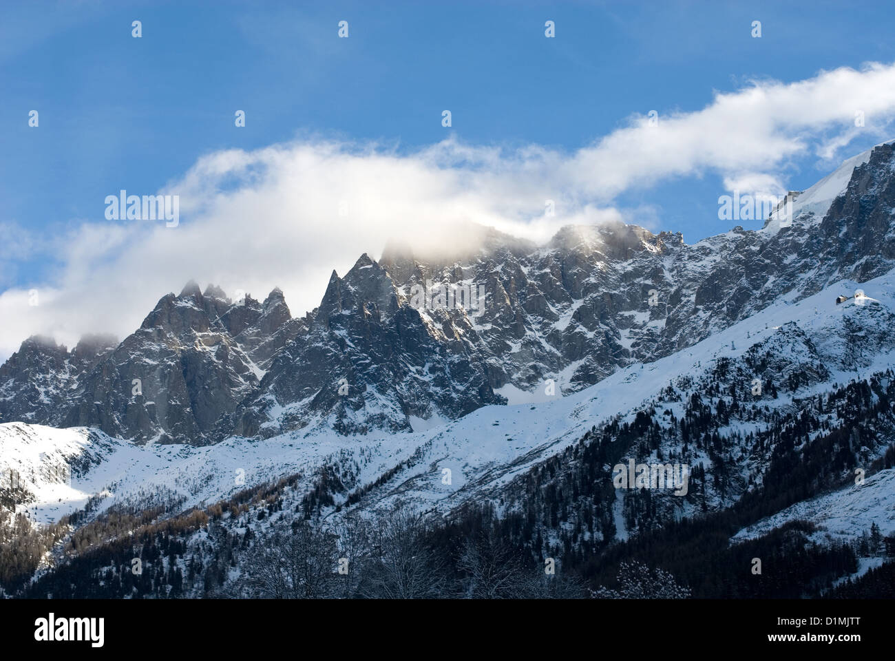 A rugged mountain range near Chamonix, France Stock Photo - Alamy