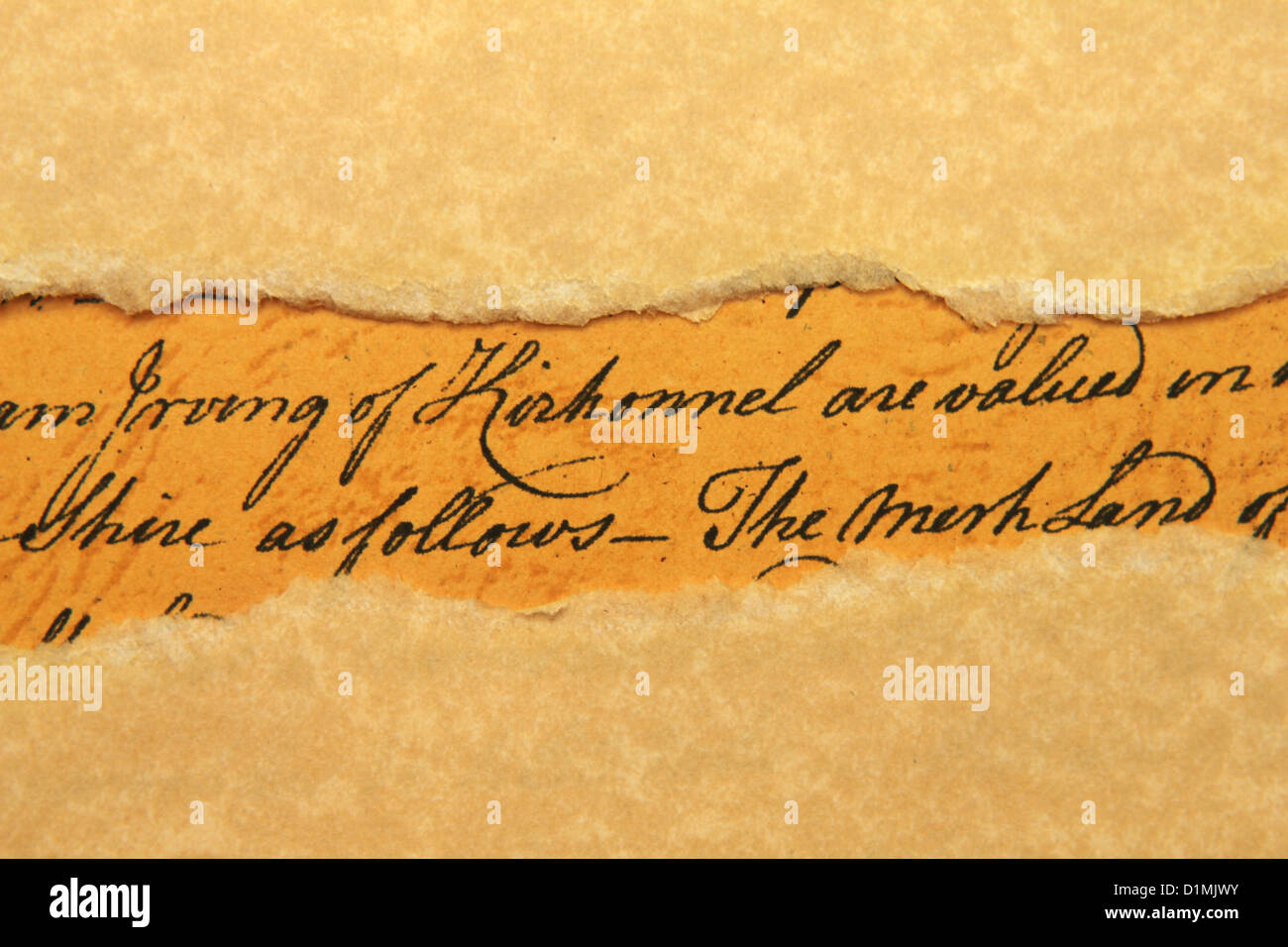 Old letter on grunge paper Stock Photo - Alamy