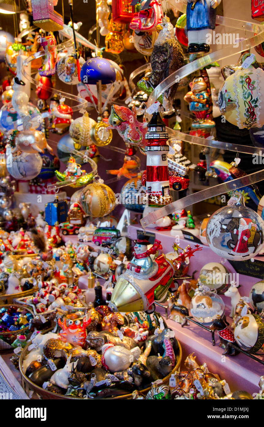 Switzerland, Basel. Basel Winter Holiday Market (aka Basler Weihnacht ...