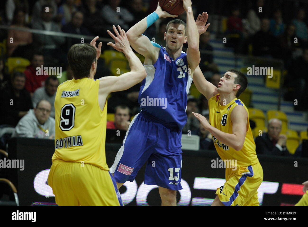 Gdynia, Poland 29th , December 2012 Polish basketball extraleague (TBL ...