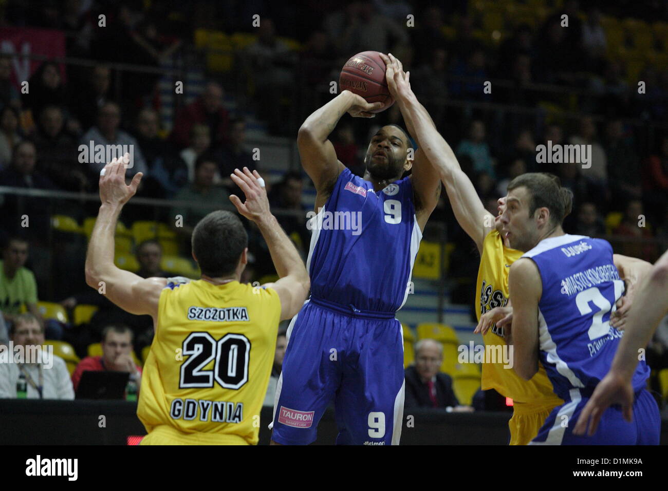 Gdynia, Poland 29th , December 2012 Polish basketball extraleague (TBL ...