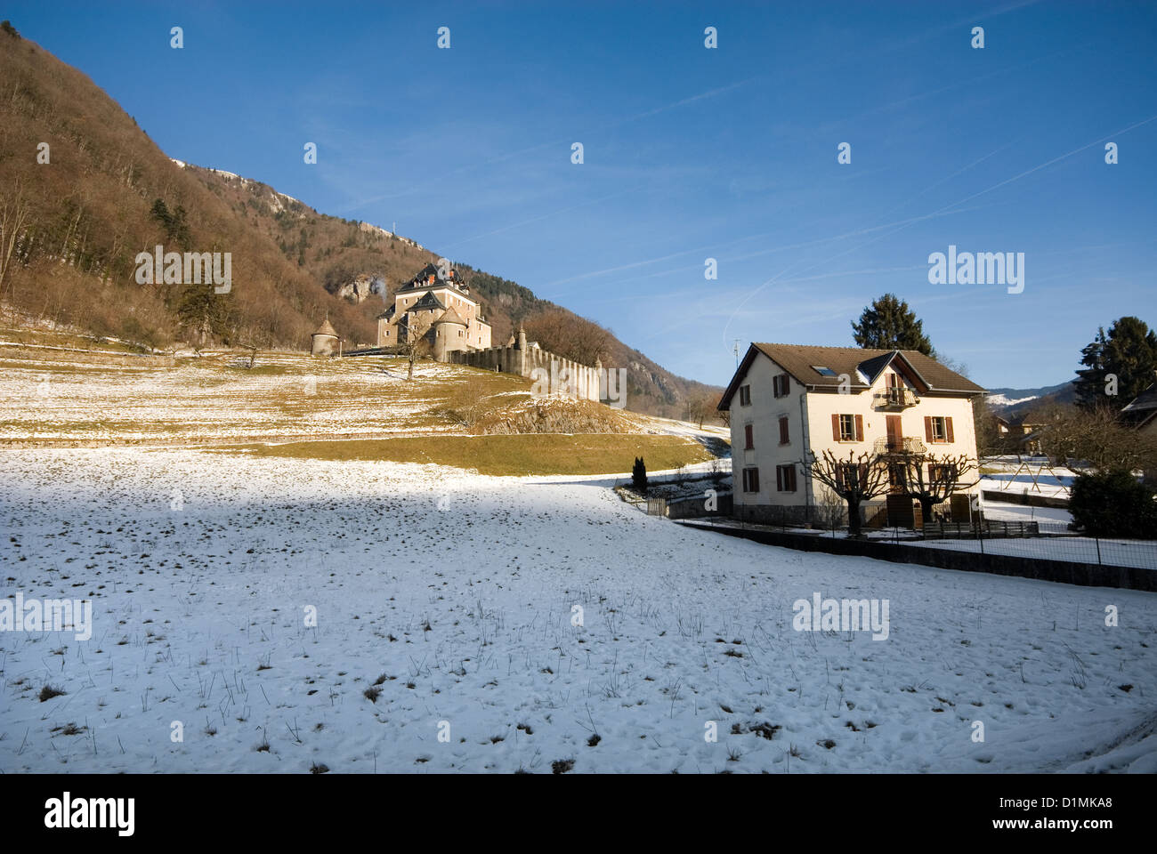 A small chateau in the countryside outside Geneva Stock Photo - Alamy