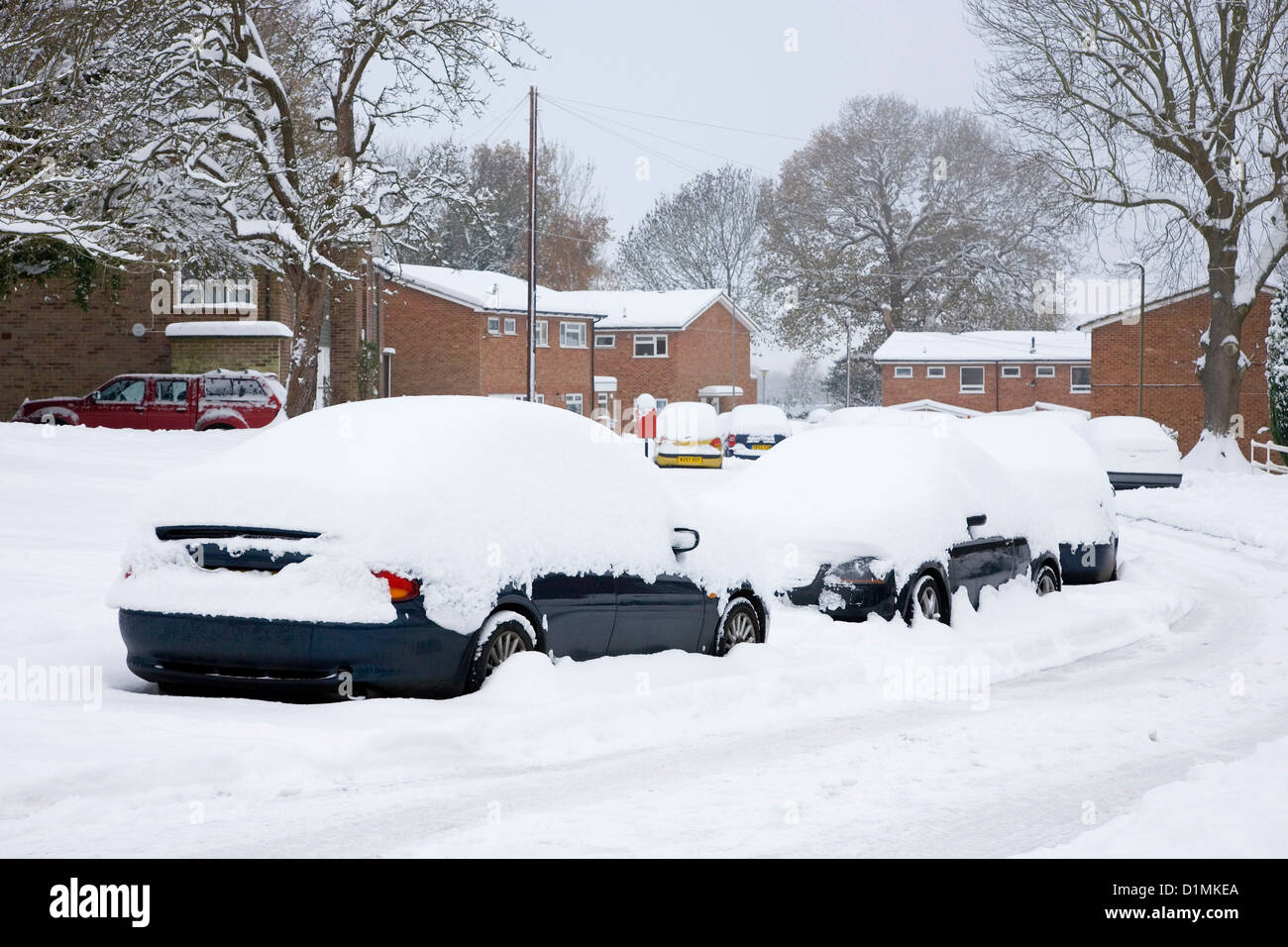 Street and houses covered in snow and ice hi-res stock photography and ...