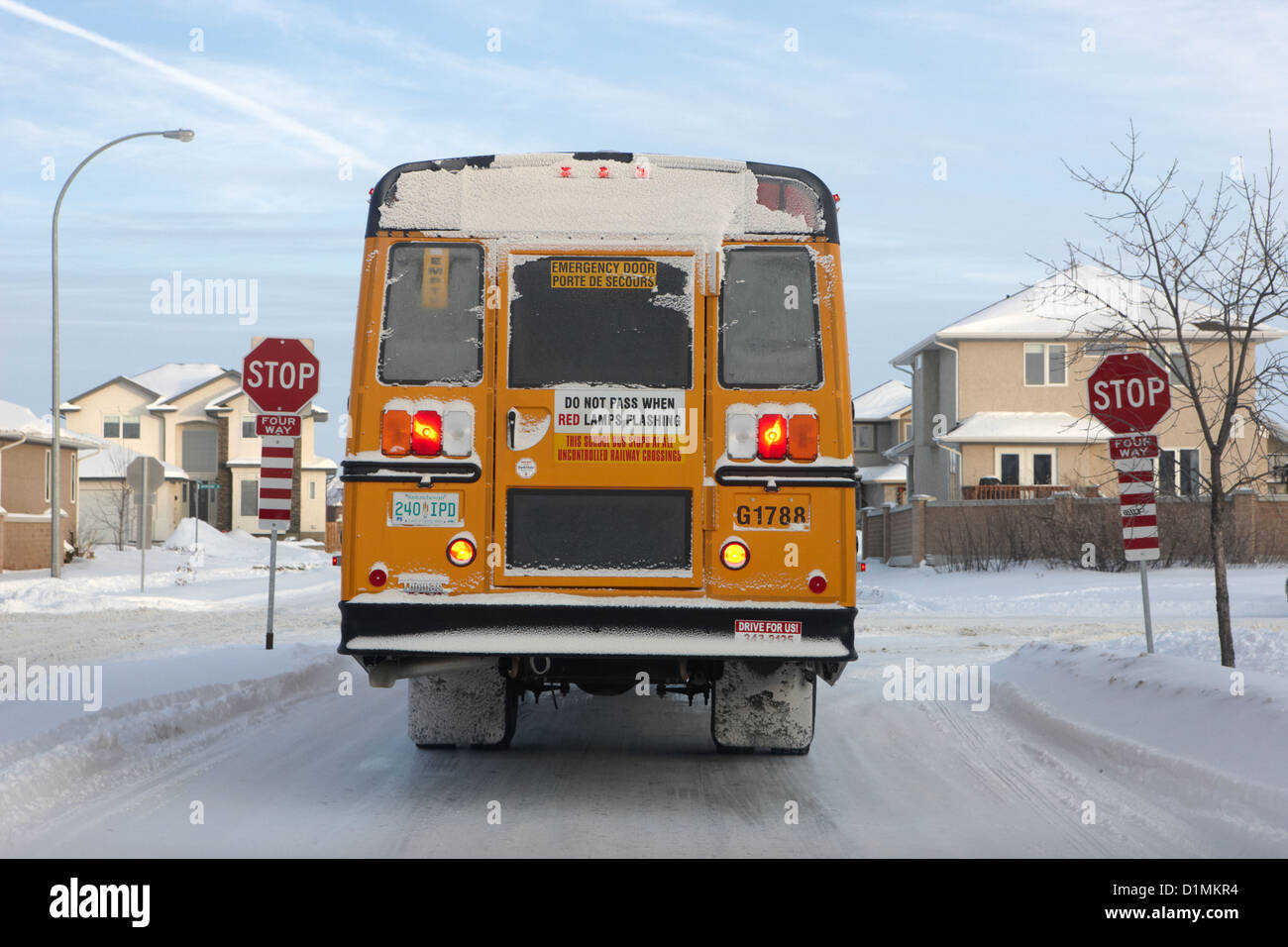 Canadian bus stop sign hi-res stock photography and images - Alamy