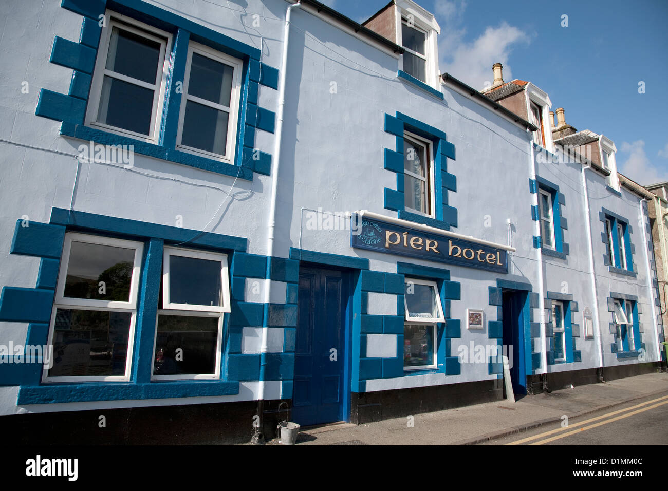 Pier Hotel, Portree, Isle of Skye, Scotland, UK Stock Photo - Alamy