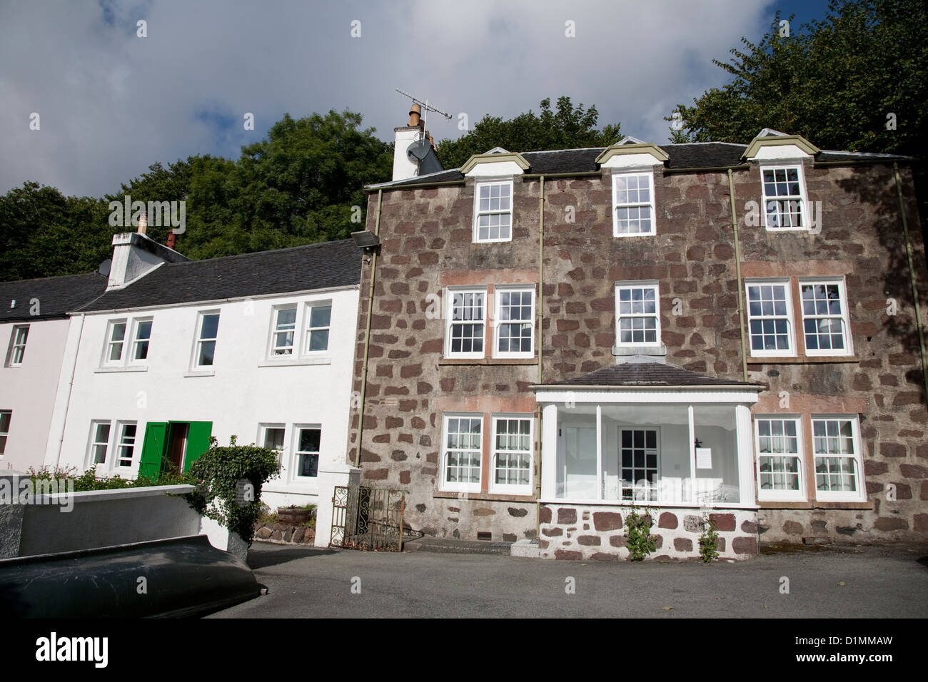 Buildings by Quay and Harbour, Portree, Isle of Skye, Scotland Stock ...