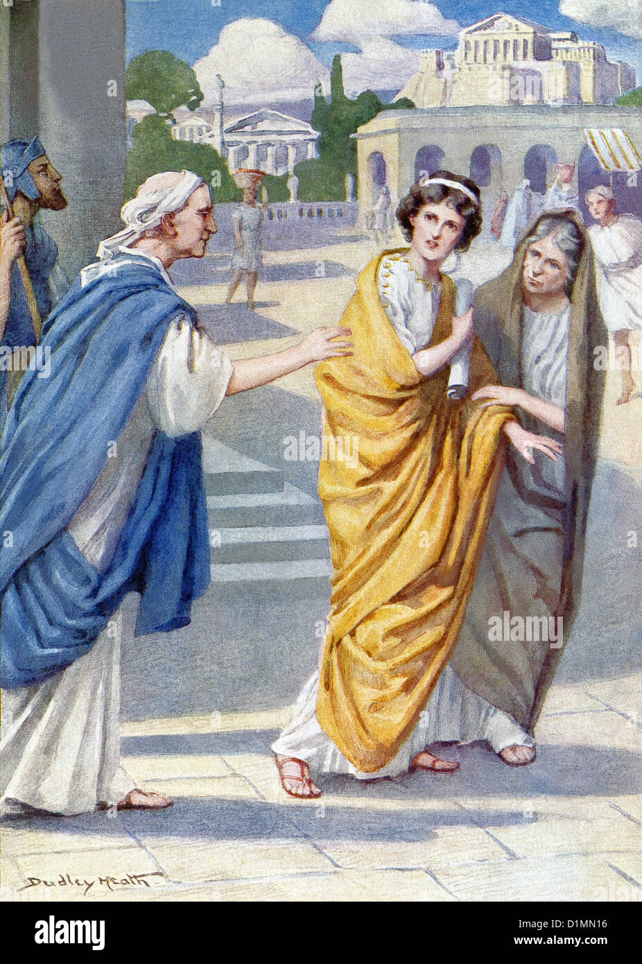 Roman centurion Virginius stabbed his daughter so that she would not ...