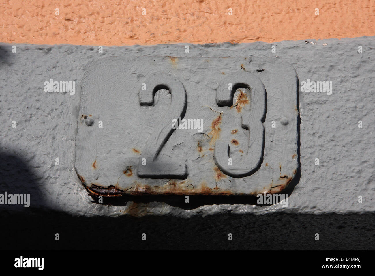 House number 23 sign hi-res stock photography and images - Alamy