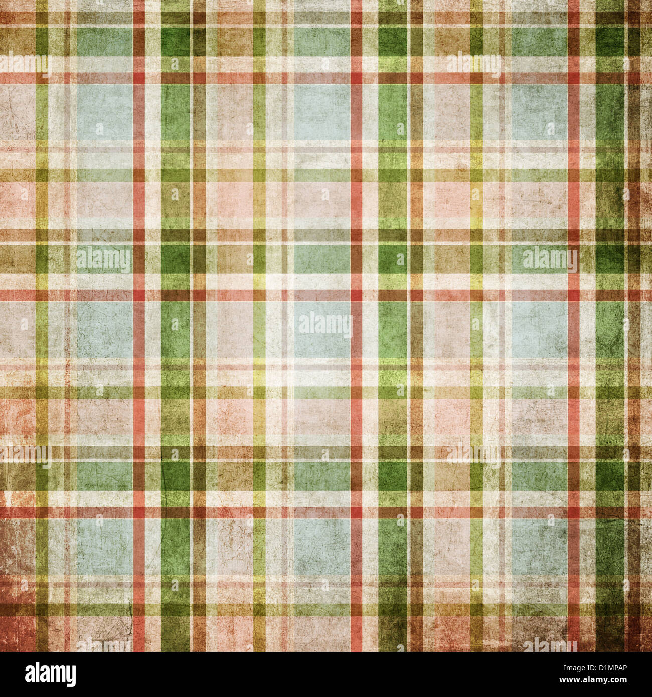 Square grunge texture with colorful tartan pattern Stock Photo - Alamy