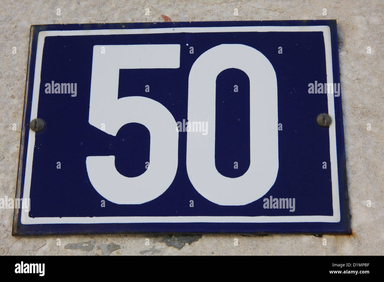 House number 50 sign hi-res stock photography and images - Alamy