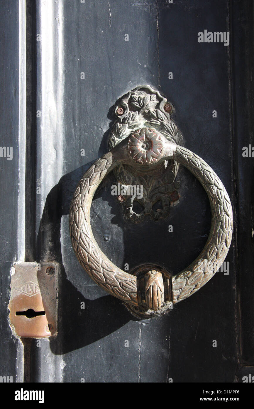Ancient Door Knocker Stock Photo - Alamy