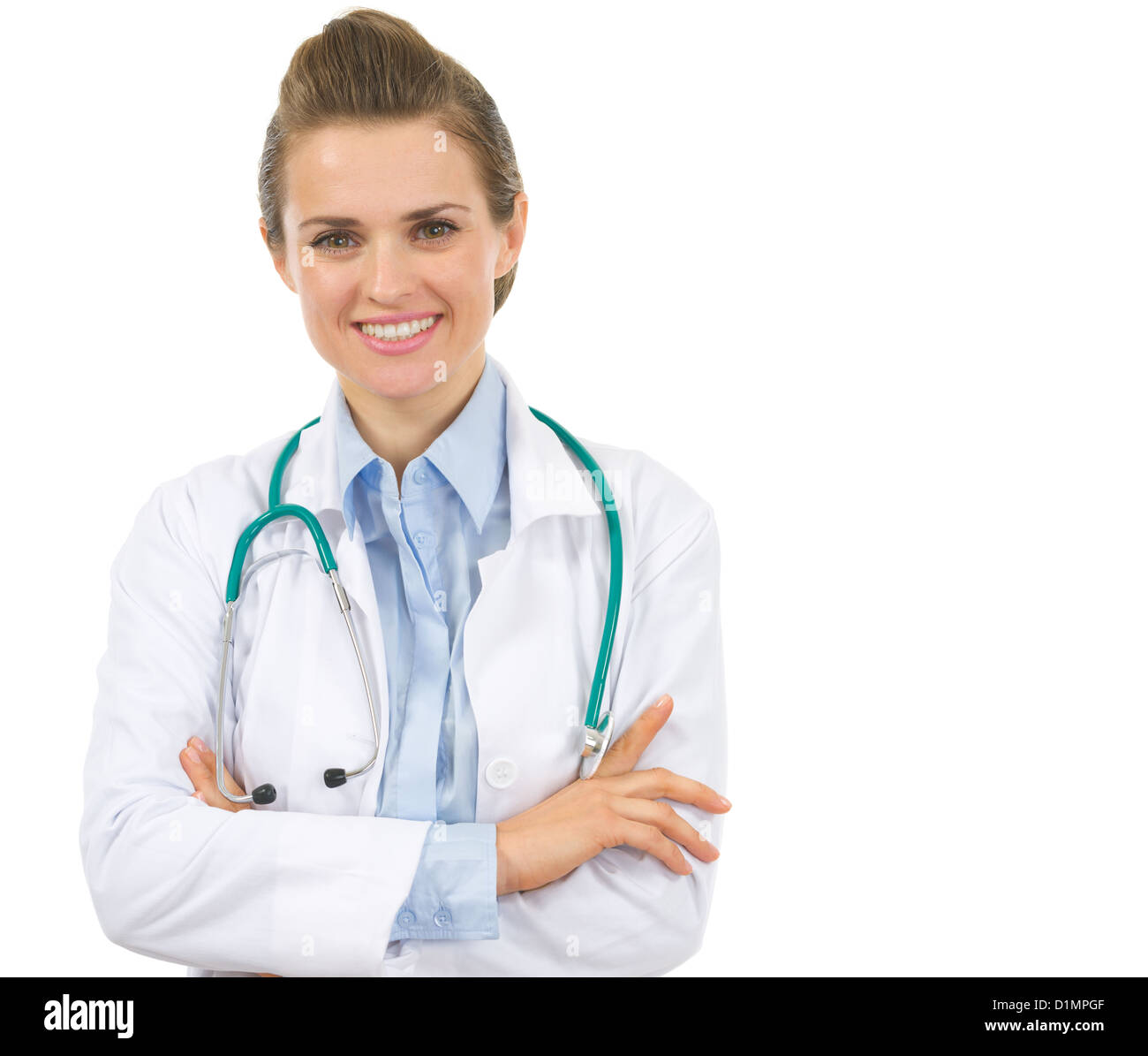 Portrait of smiling medical doctor woman Stock Photo - Alamy