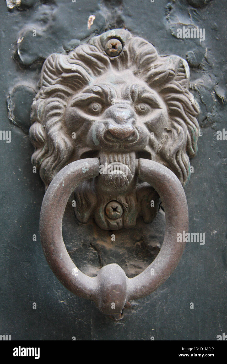 Ancient Door Knocker Stock Photo - Alamy