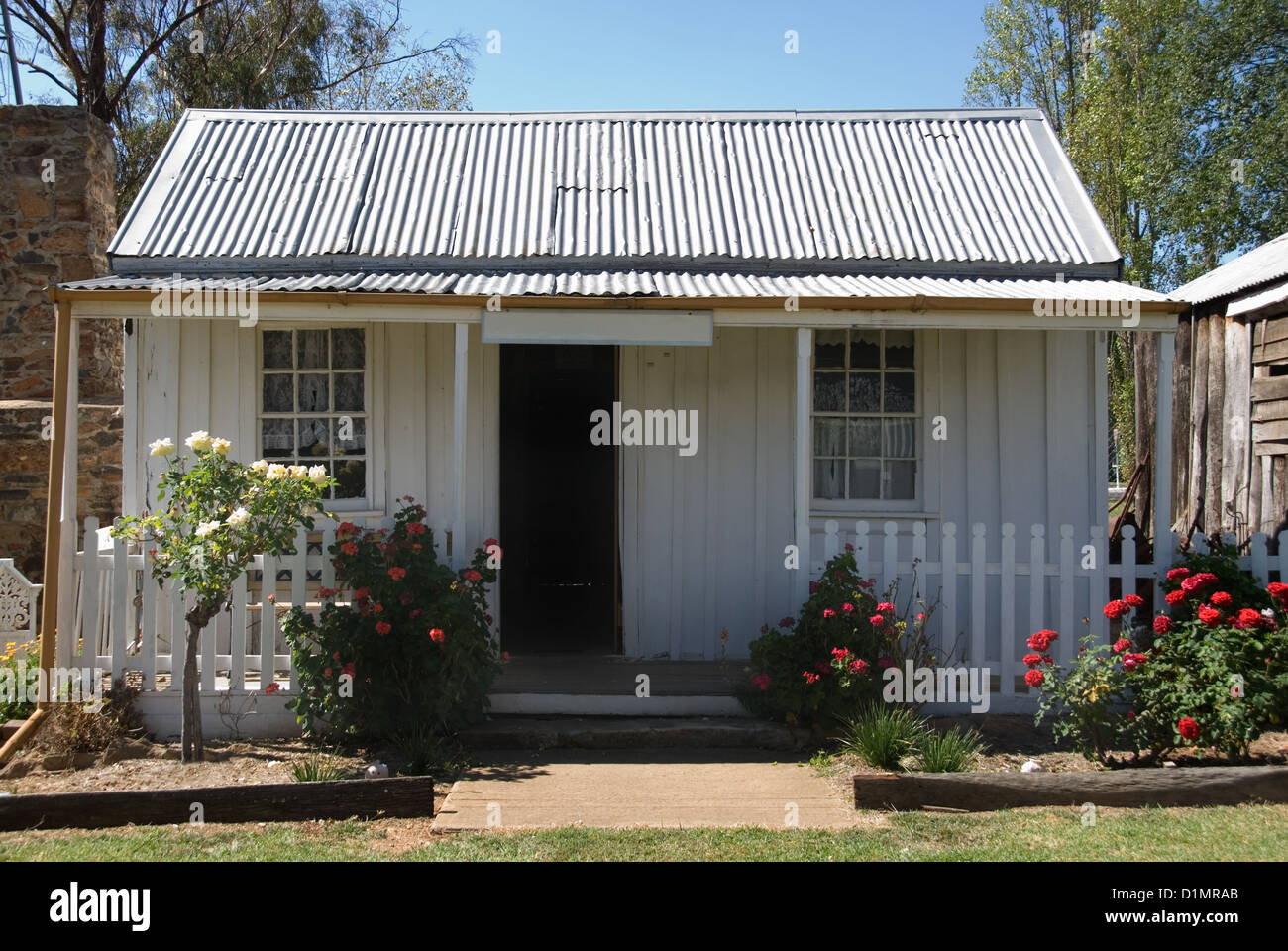 An old, small cottage in rural New South Wales, Australia Stock Photo ...