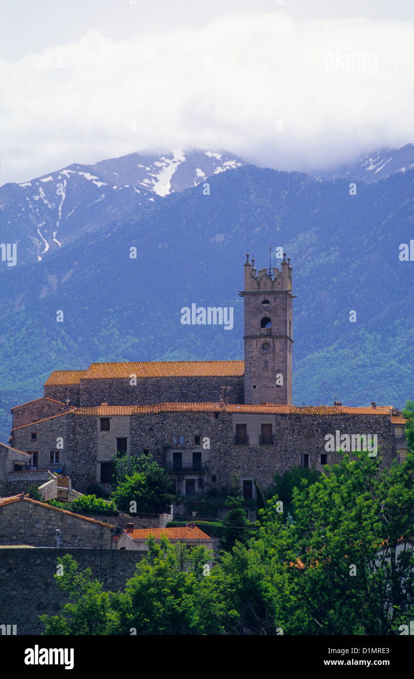 Village of Marquixanes, Eastern Pyrenees, Languedoc-Roussillon, France ...