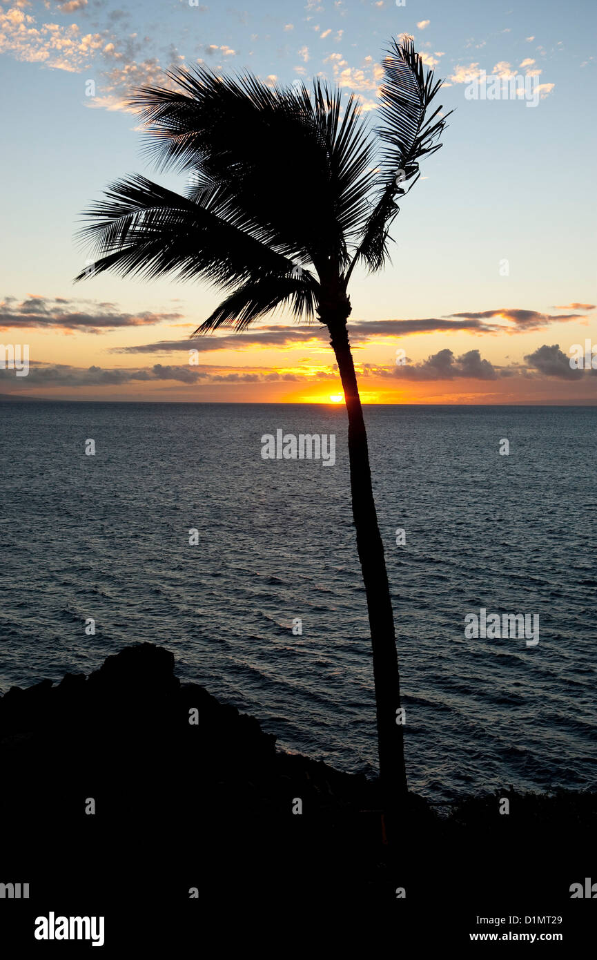 Big Island in Hawaii Sunset Stock Photo - Alamy