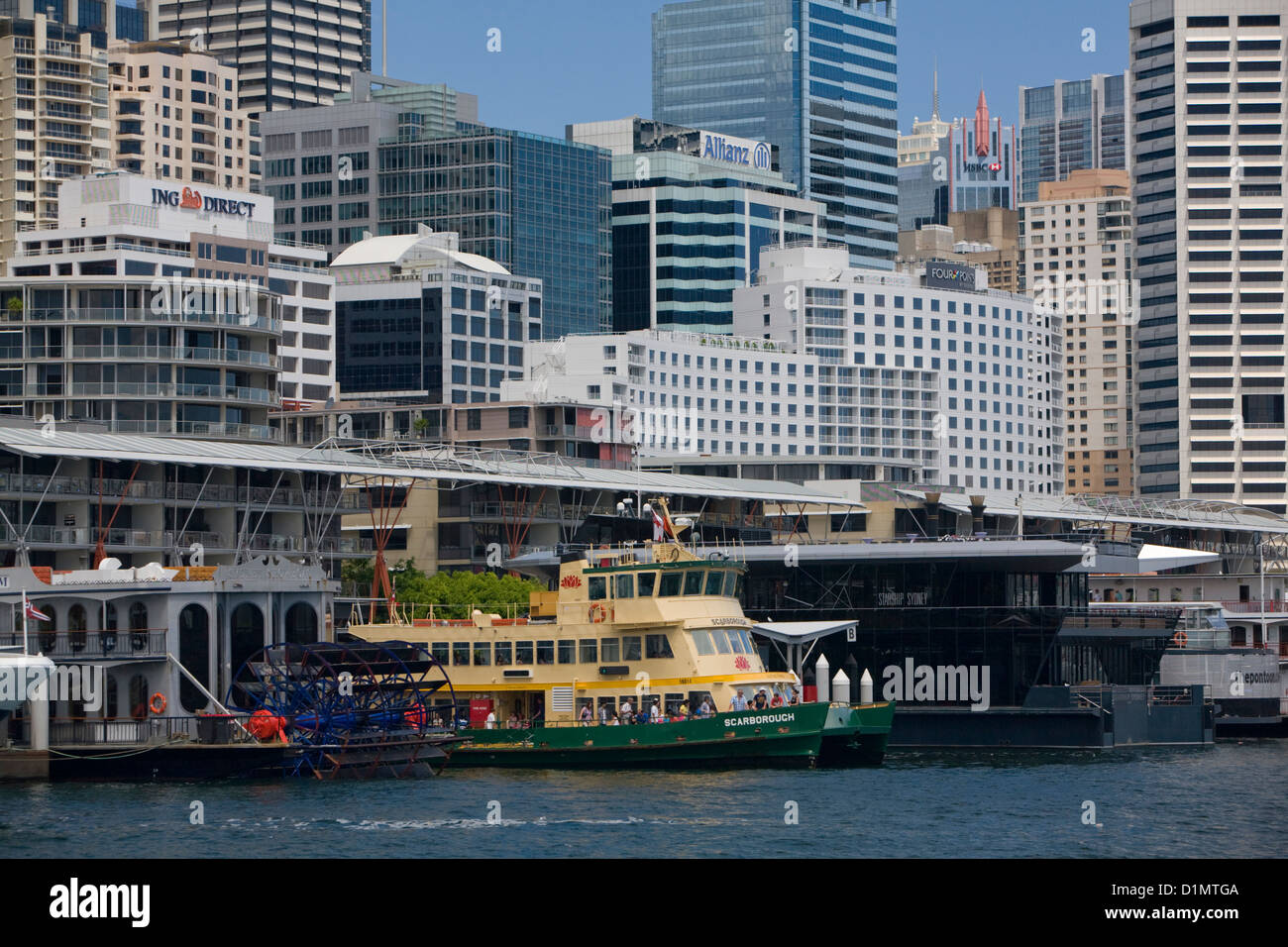 Sydney ferry MV Scarborough a first fleet class ferry at Darling ...