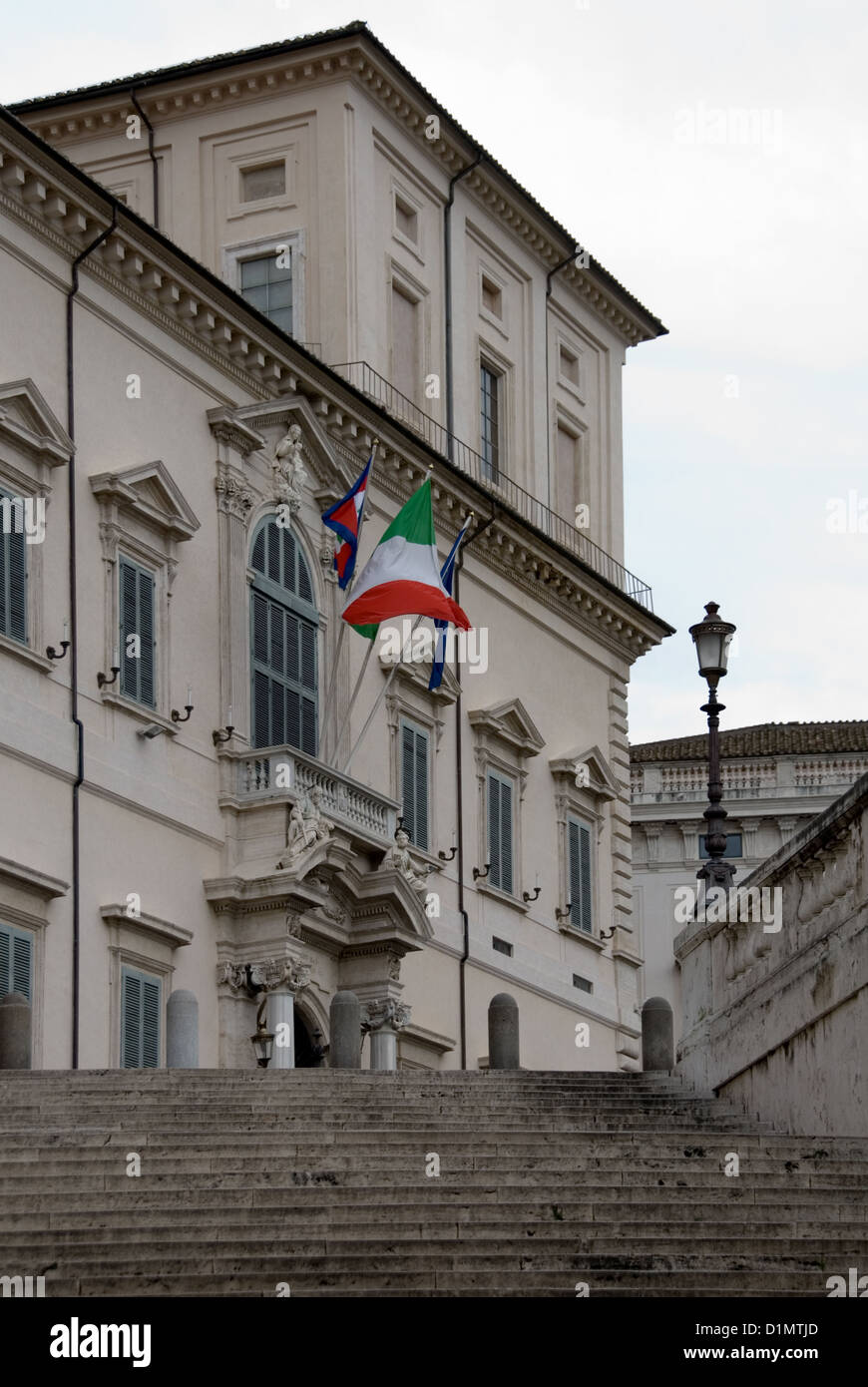 Quirinal Palace - the official residence of the Italian President Stock ...